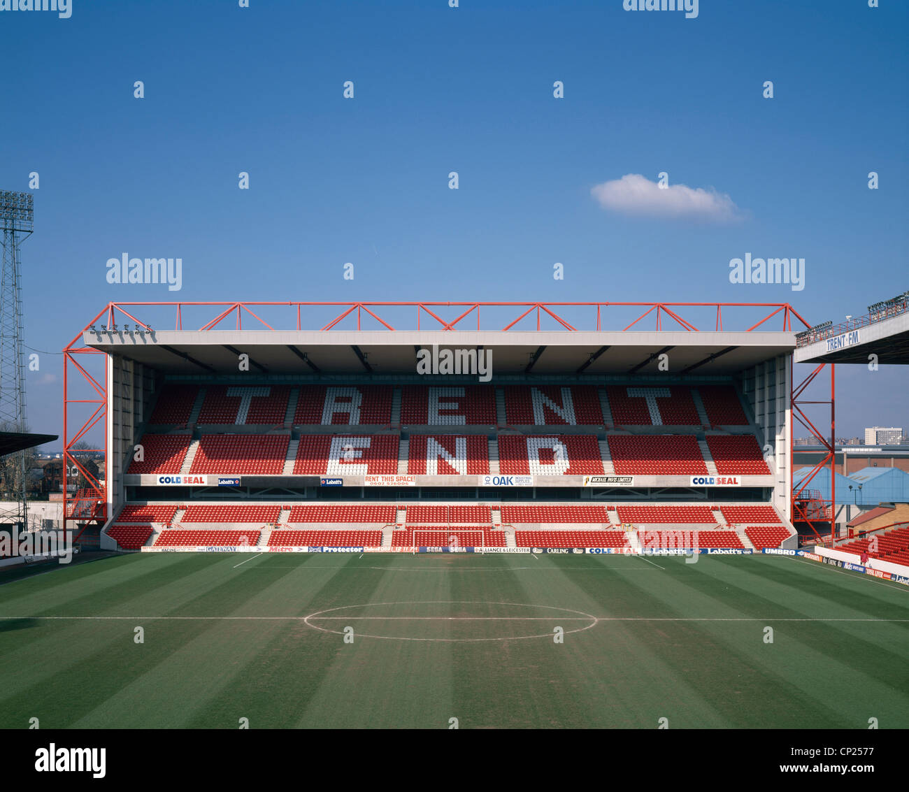 Nottingham Forest Football Stand, Trent Bridge, Nottingham Stock Photo ...