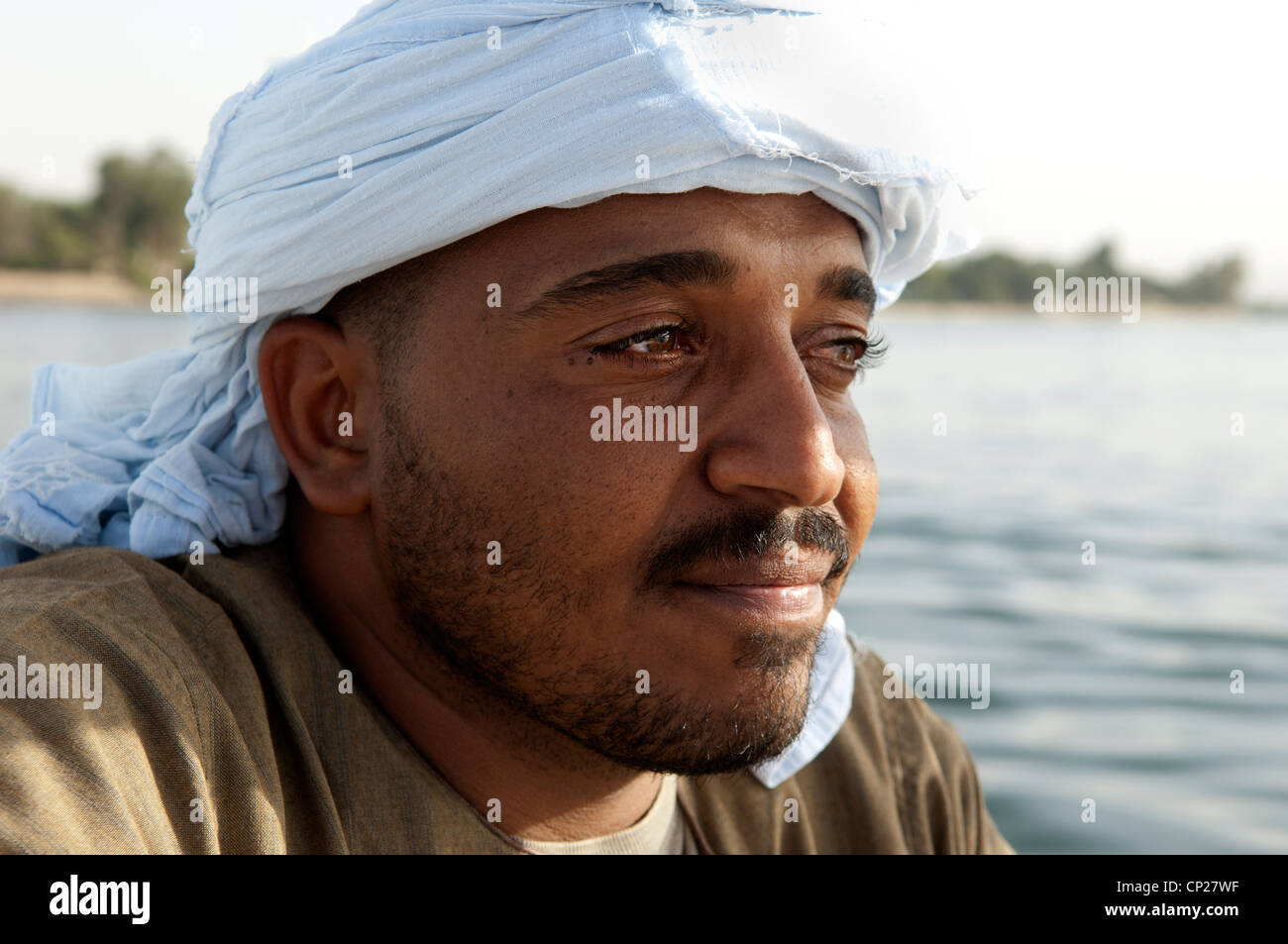An Egyptian from Luxor smoking a chicha in the old market Stock Photo ...