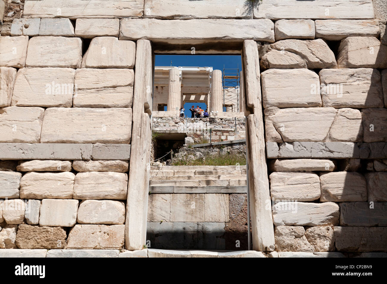 Propylaea of the Athenian Acropolis. Athens, Greece Stock Photo - Alamy
