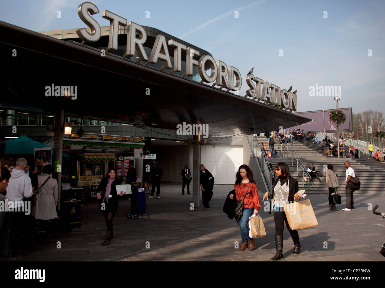 Stratford underground station hi-res stock photography and images - Alamy