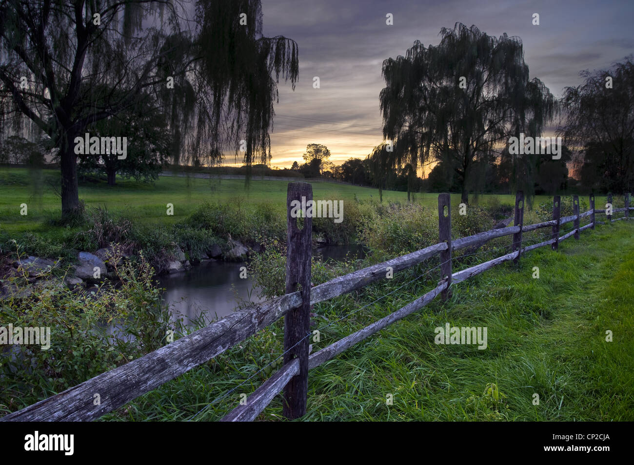 LITITZ RUN WARWICK TOWNSHIP LANCASTER COUNTY PENNSYLVANIA Stock Photo ...