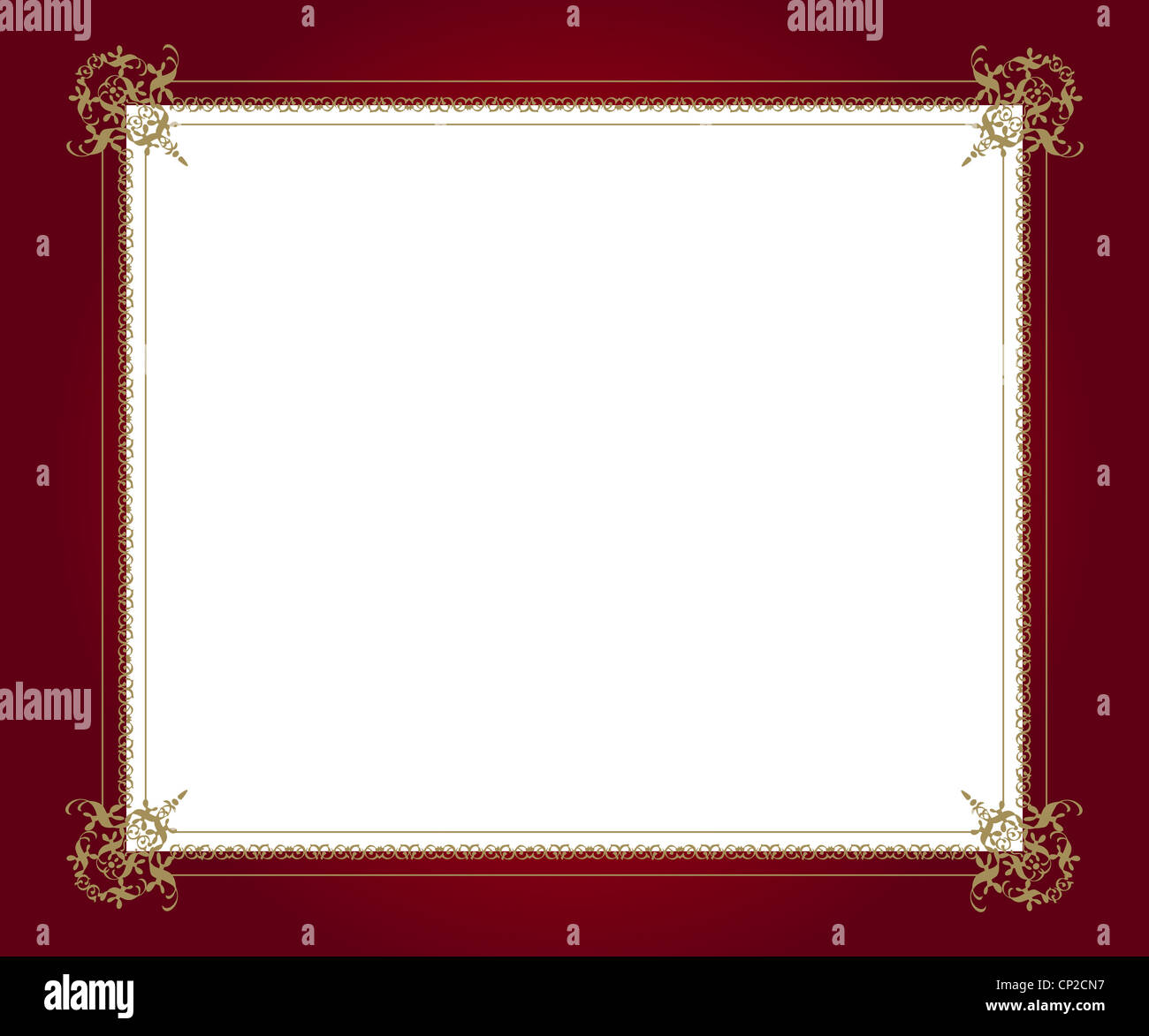 Artistic design on red frame with white copy space Stock Photo - Alamy