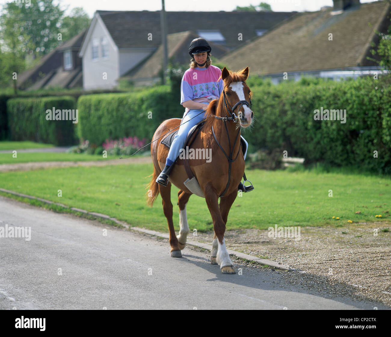 English horse riding girl hi-res stock photography and images - Alamy