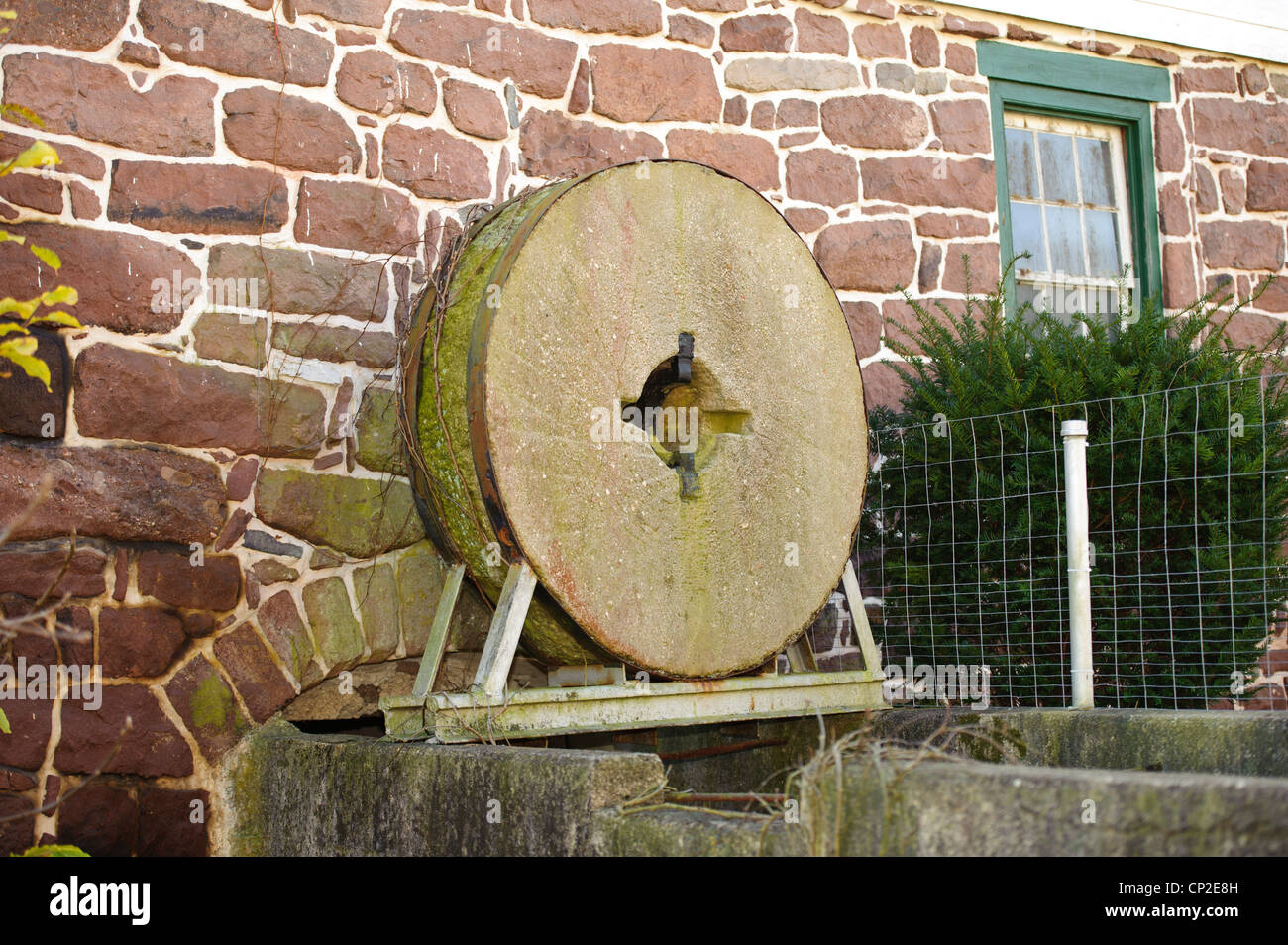 Historic stone mill wheel hi-res stock photography and images - Alamy