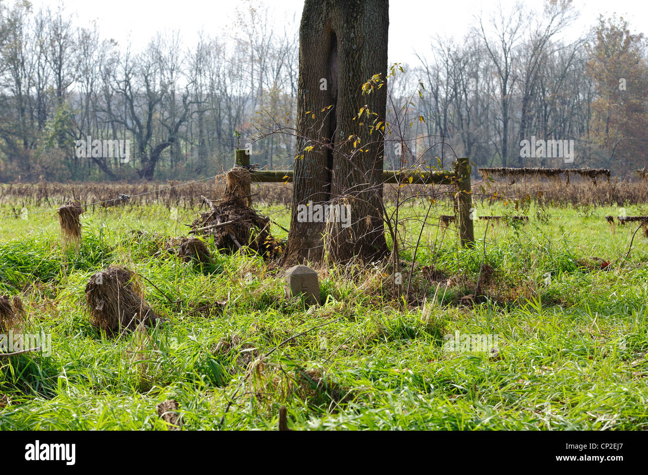TRI-COUNTY BORDER MARKER STONE OF LANCASTER LEBANON AND DAUPHIN ...