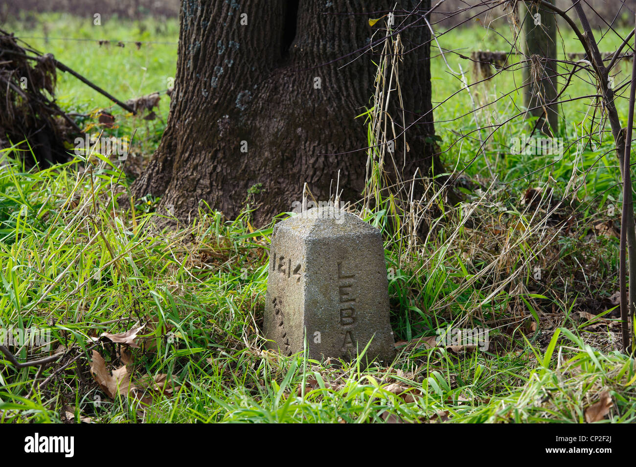 TRI-COUNTY BORDER MARKER STONE OF LANCASTER LEBANON AND DAUPHIN ...