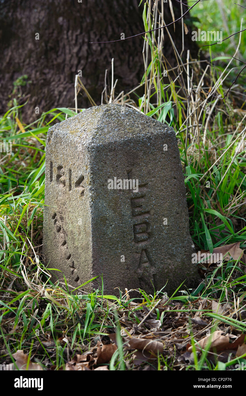 TRI-COUNTY BORDER MARKER STONE OF LANCASTER LEBANON AND DAUPHIN ...