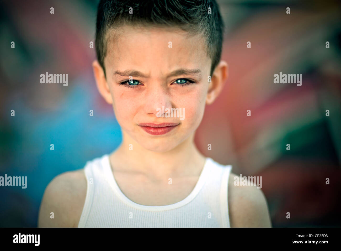 Child and graffiti hi-res stock photography and images - Alamy