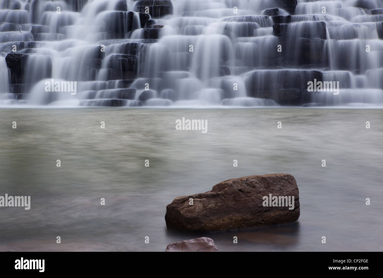 Waterfall at Devils Den State Park - Ozark Mountains of Arkansas– USA ...