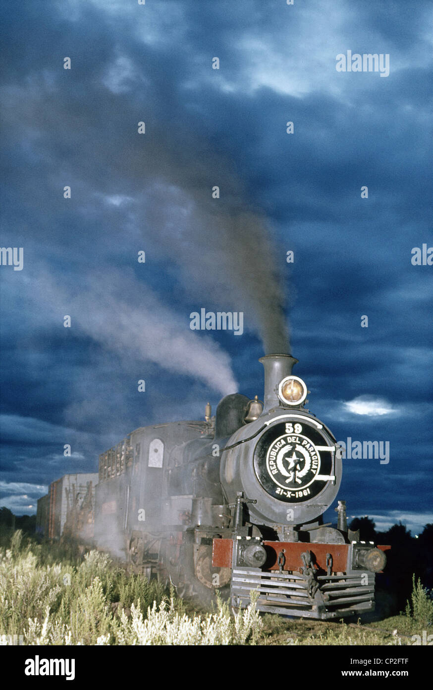 Edwardian Mogul with a mixed freight San Salvador Stock Photo - Alamy