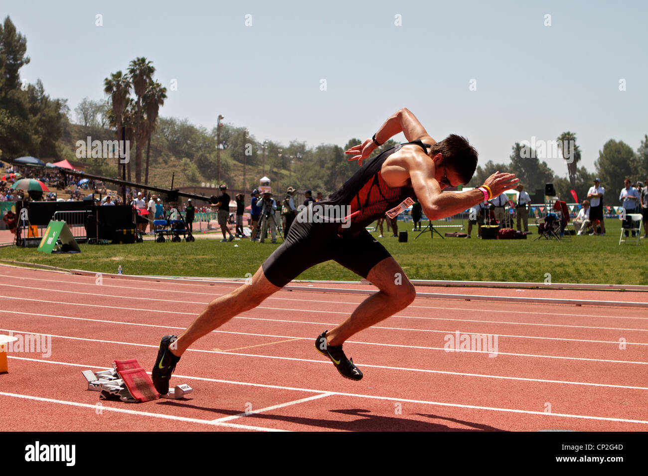 Out of the starting blocks hi-res stock photography and images - Alamy