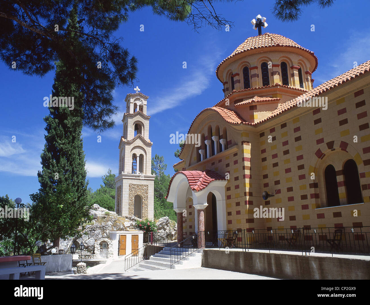 Greek Orthodox Agios Nektarios Church near Archipoli, Rhodes ...