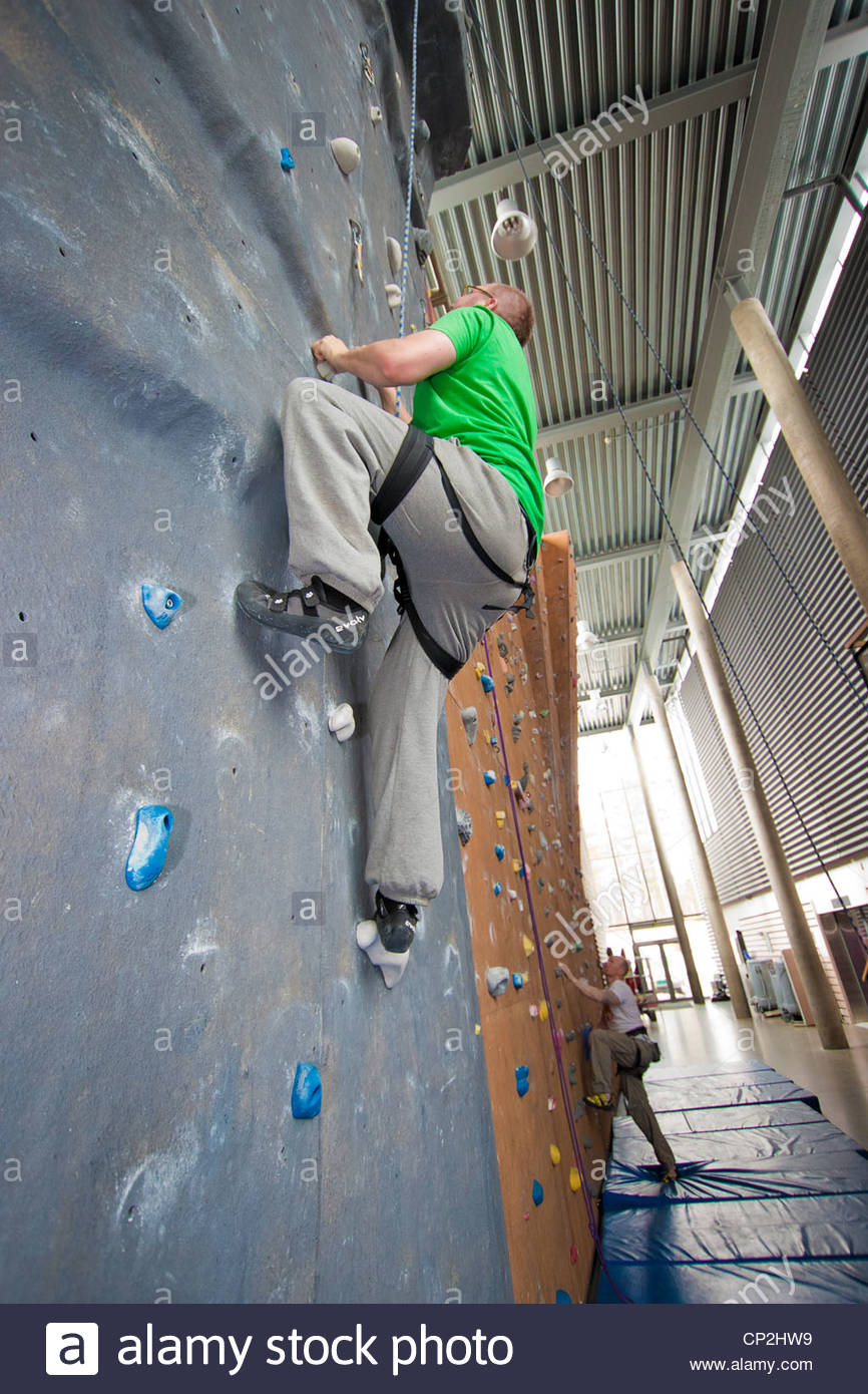 Climbing Wall Indoor Stock Photos & Climbing Wall Indoor Stock Images ...