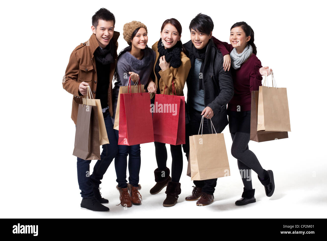 Stylish young people going shopping Stock Photo - Alamy