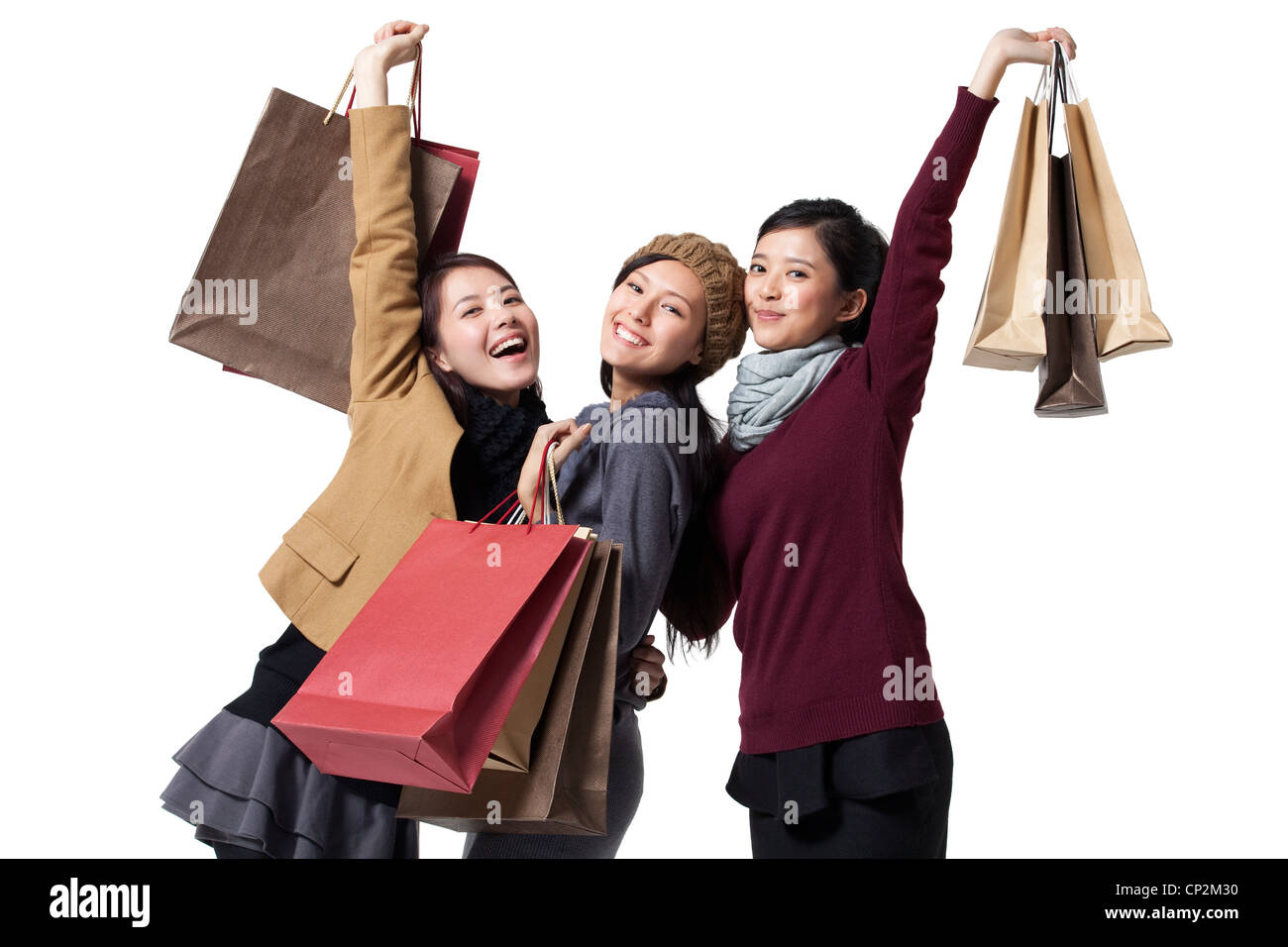 Stylish young woman going shopping Stock Photo - Alamy