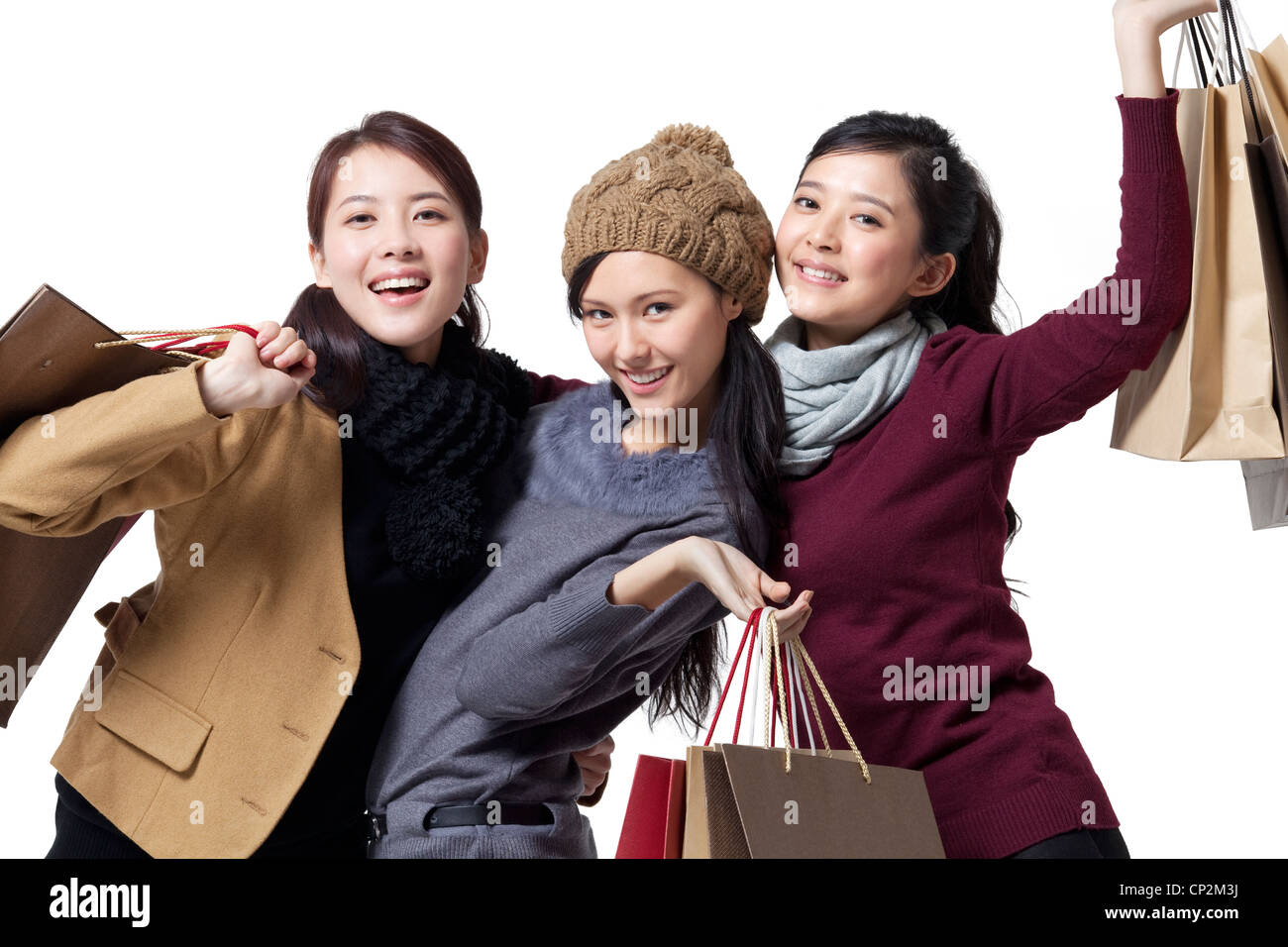 Stylish young woman going shopping Stock Photo - Alamy