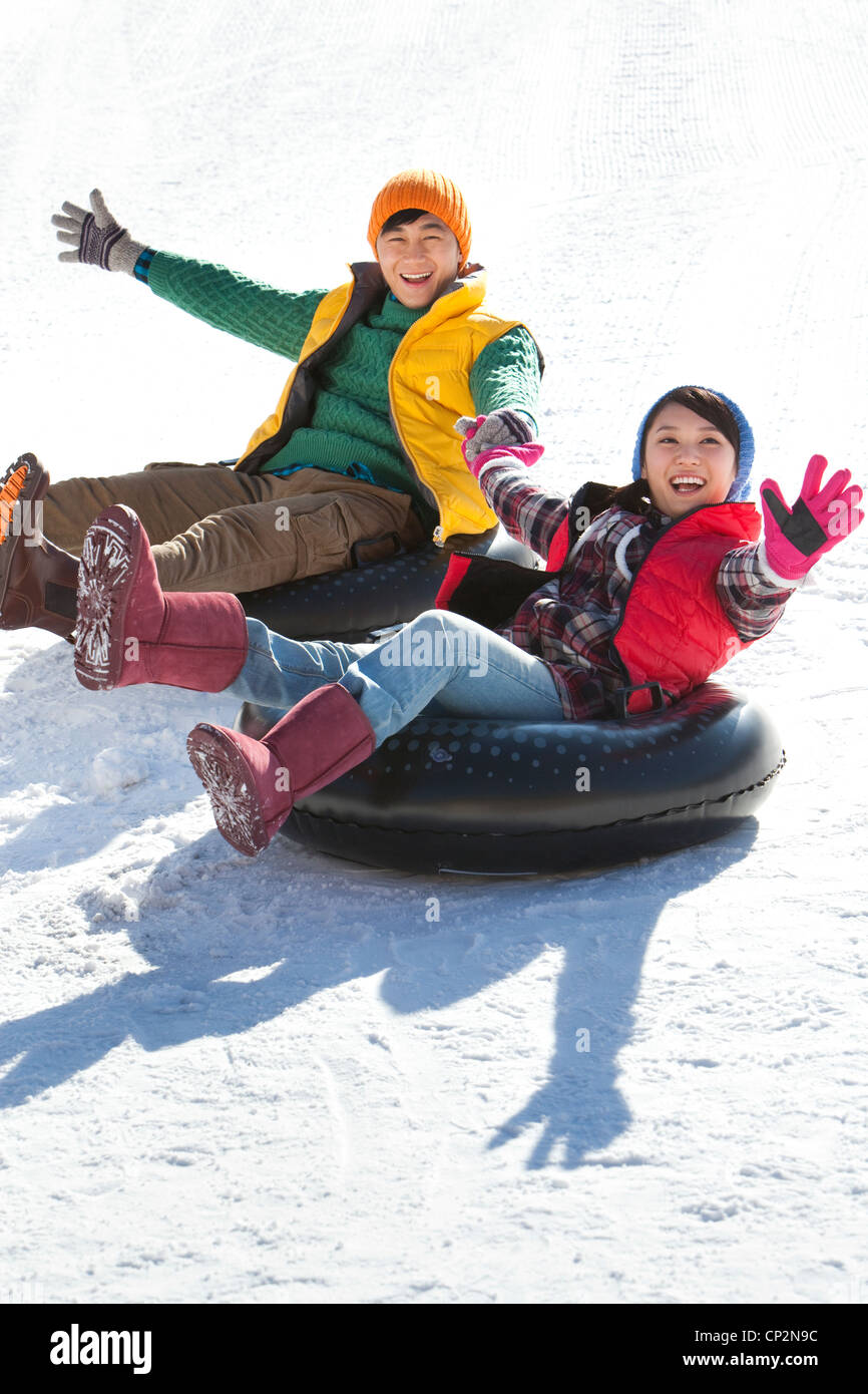 Laughing waving having fun hi-res stock photography and images - Alamy