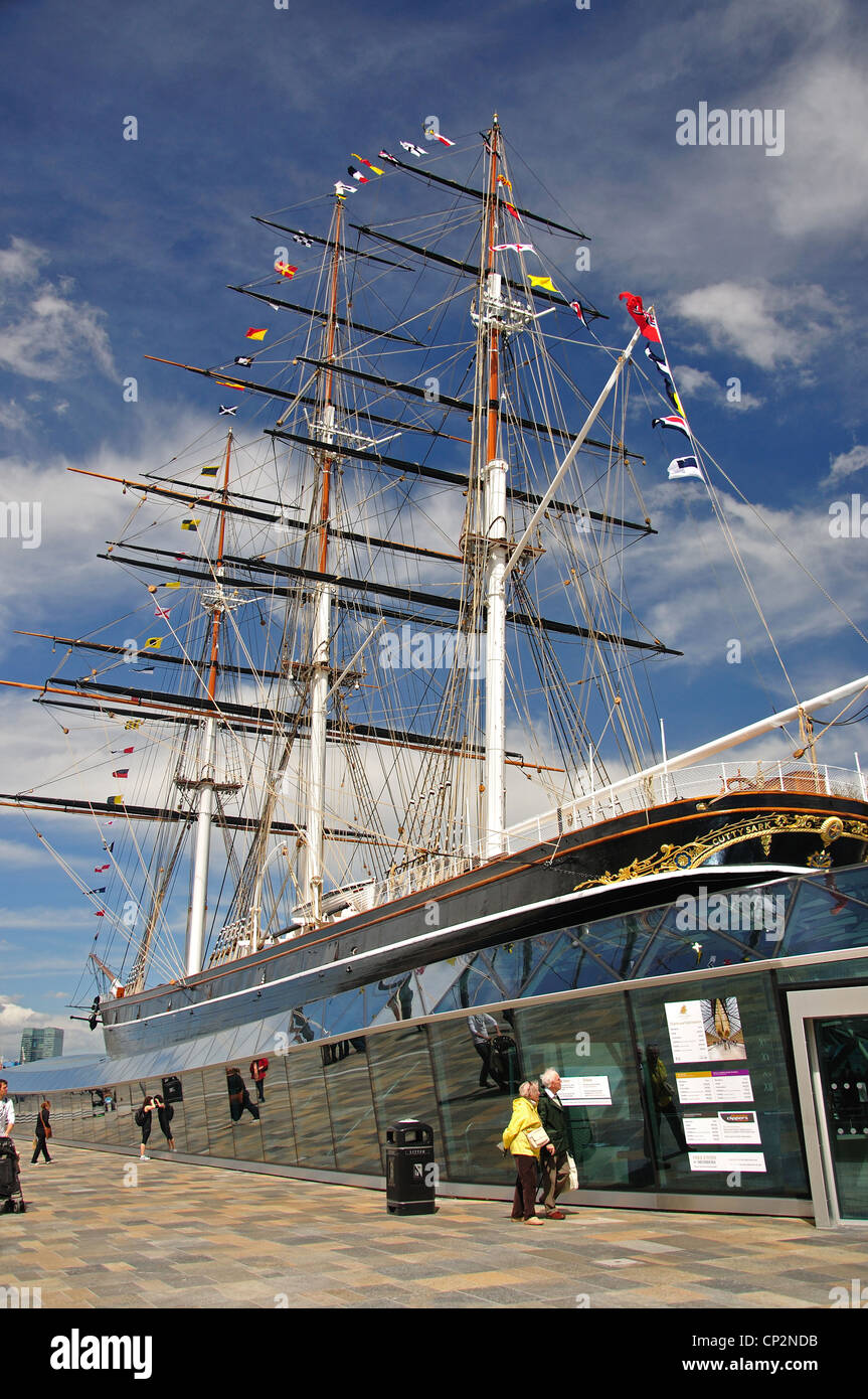 The restored 'Cutty Sark' Clipper Ship, Greenwich, London Borough of ...