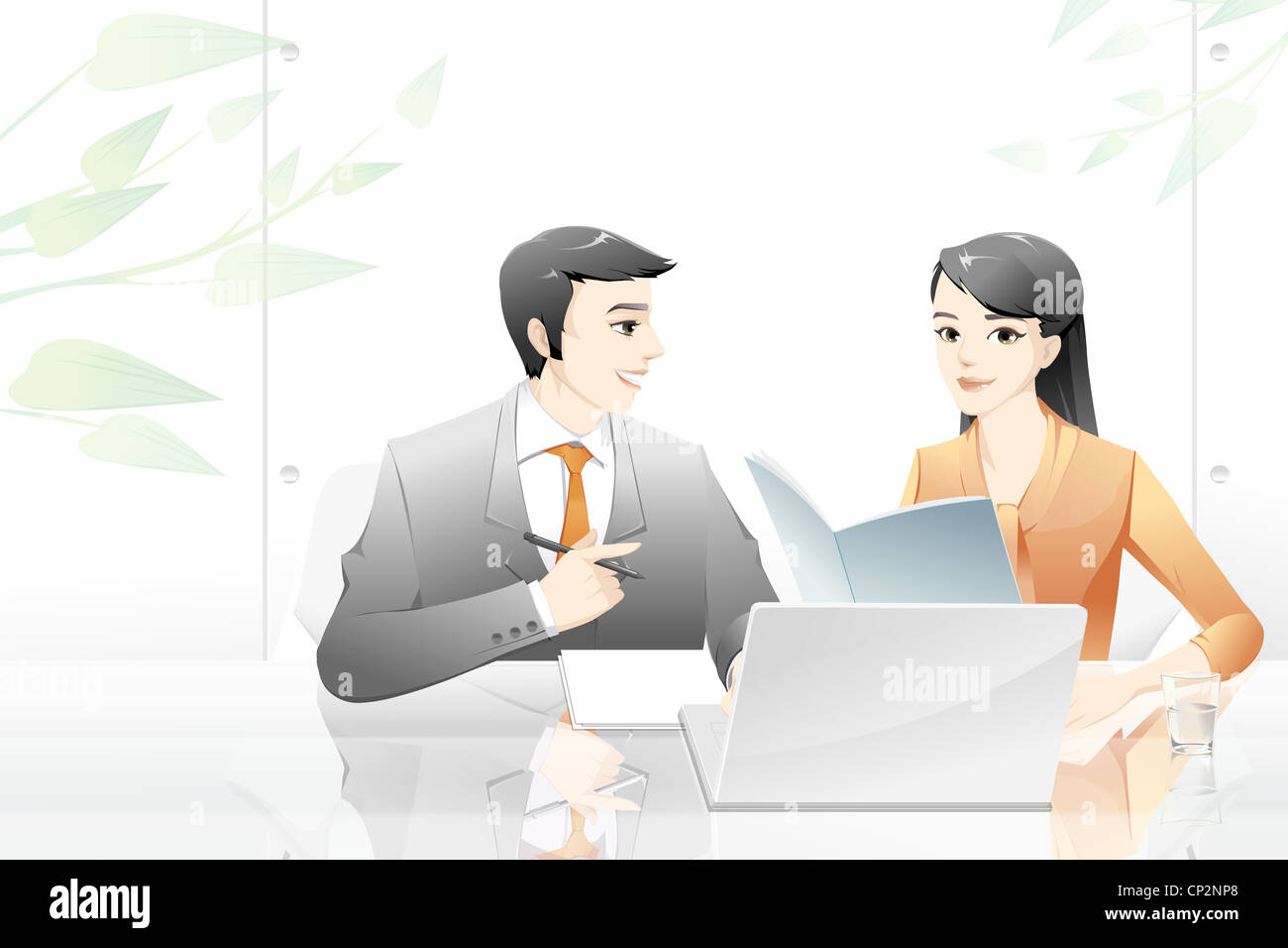 Businessmen in discussion Stock Photo - Alamy