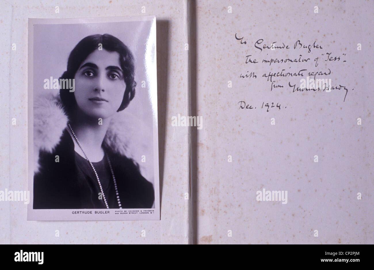 Gurtrude Bugler as a young actress circa 1924 when she played Tess in ...