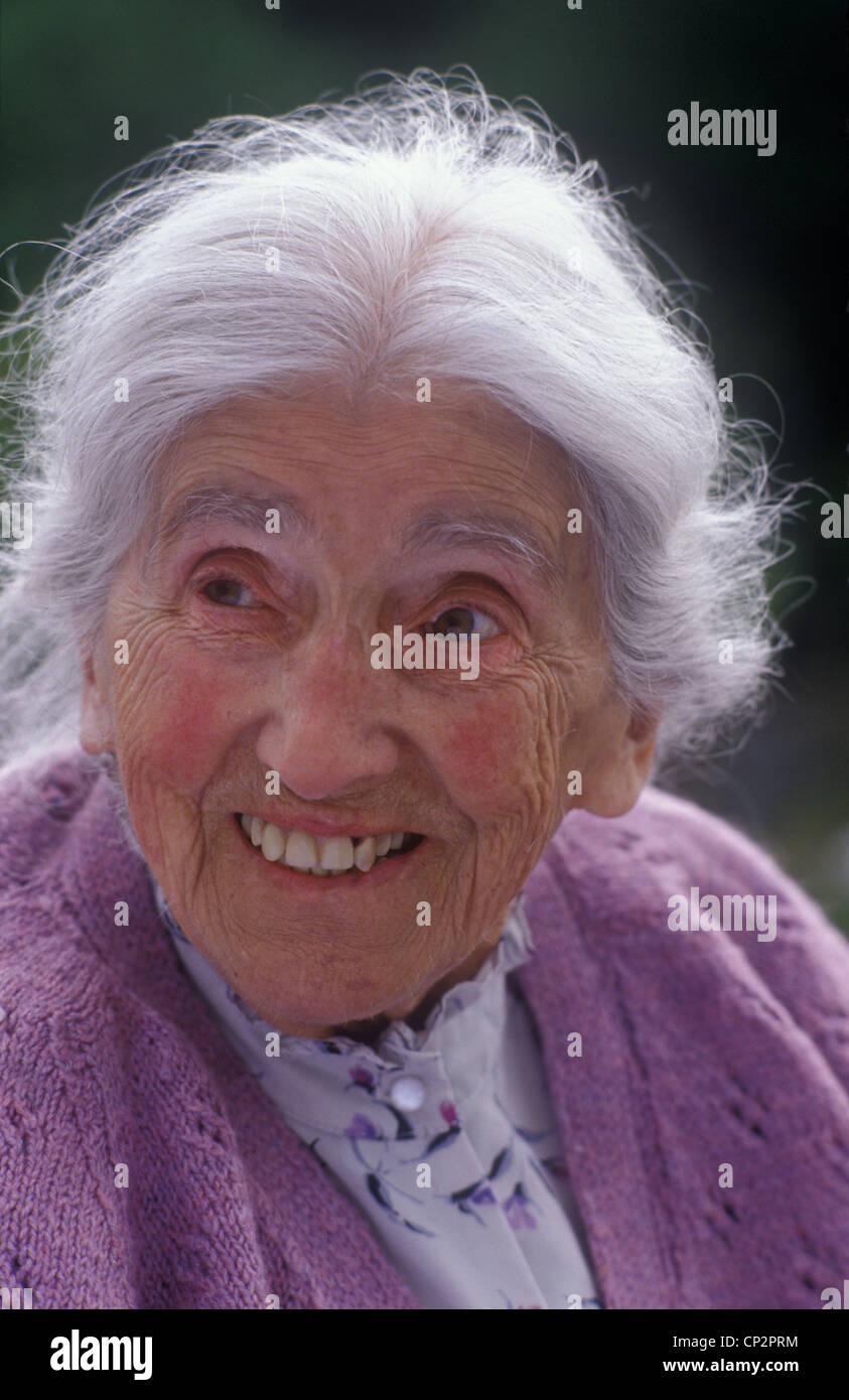 Gurtrude Bugler in her nineties at her home in Dorset. As a young ...