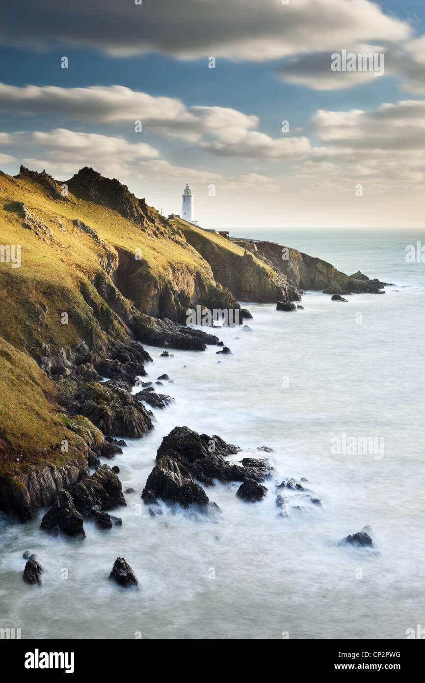 Start point lighthouse Stock Photo - Alamy
