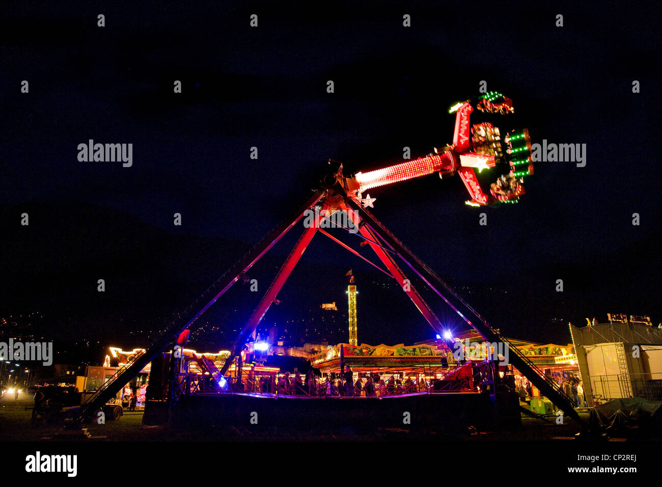 Switzerland, Canton Ticino, Bellinzona, amusement park, star dancer ...