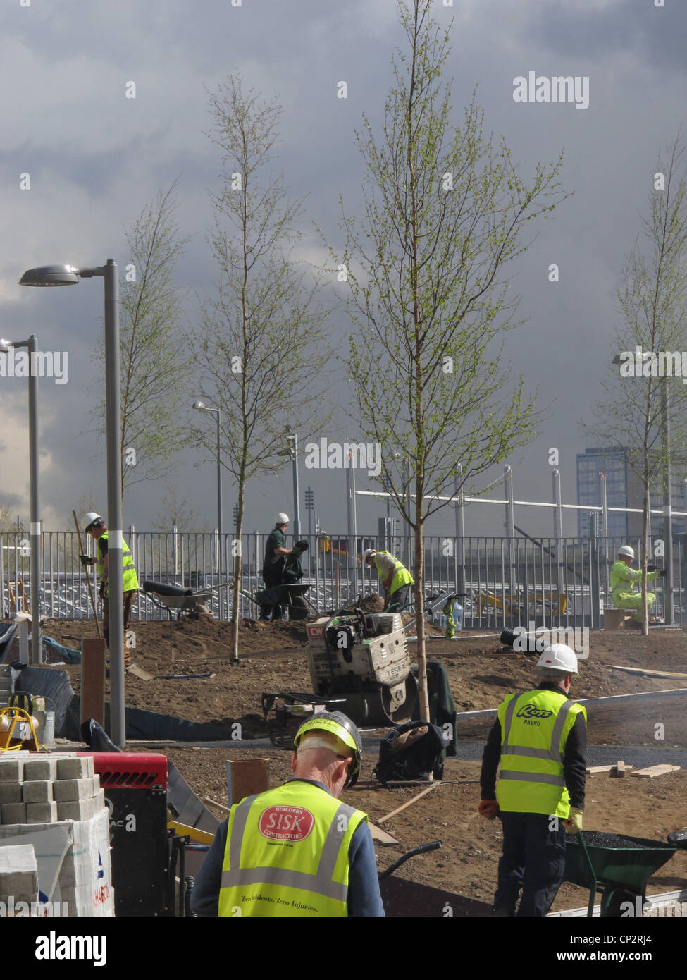 Construction work at the London 2012 Olympic Park, UK Stock Photo - Alamy