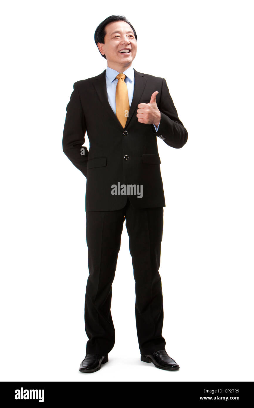 Hand thumbs up senior Cut Out Stock Images & Pictures - Alamy
