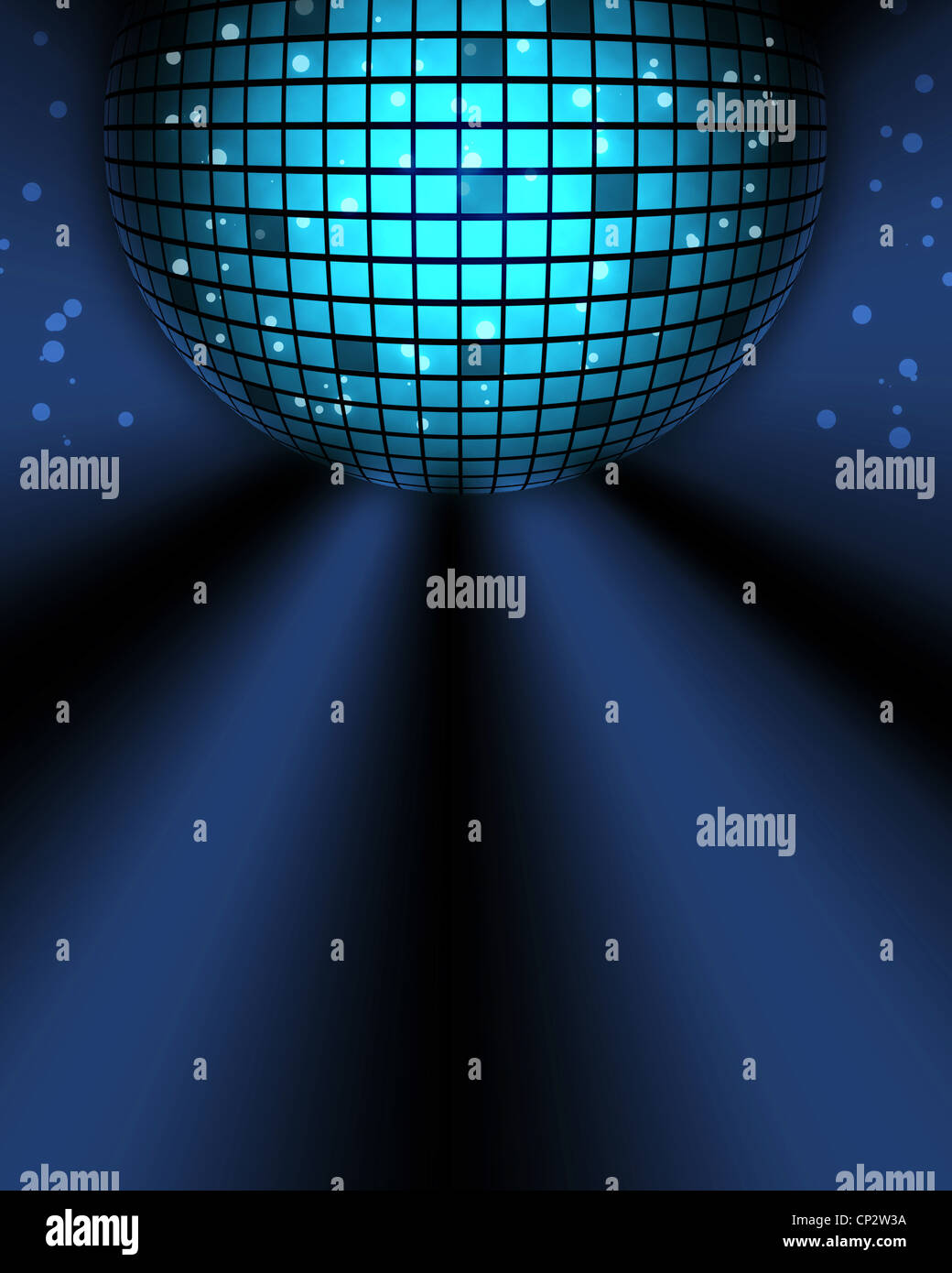 Abstract techno disco magic ball poster Stock Photo - Alamy
