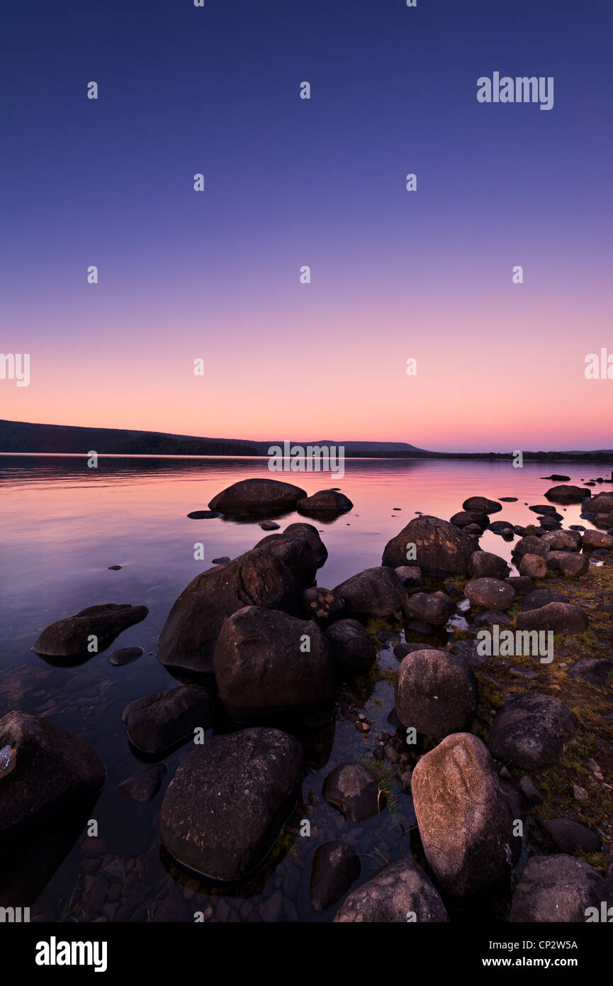 Sunset sunrise lake beautiful glow sun color spectrum hi-res stock ...