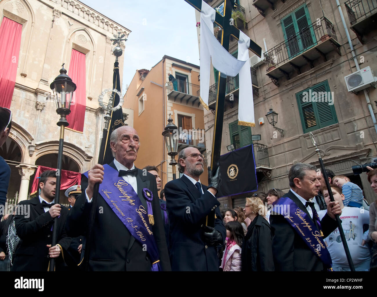 Palermo, Sicily, Italy - Procession during Holy Friday Easter ...