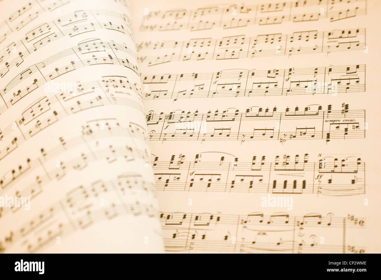 Music notes music score hi-res stock photography and images - Alamy