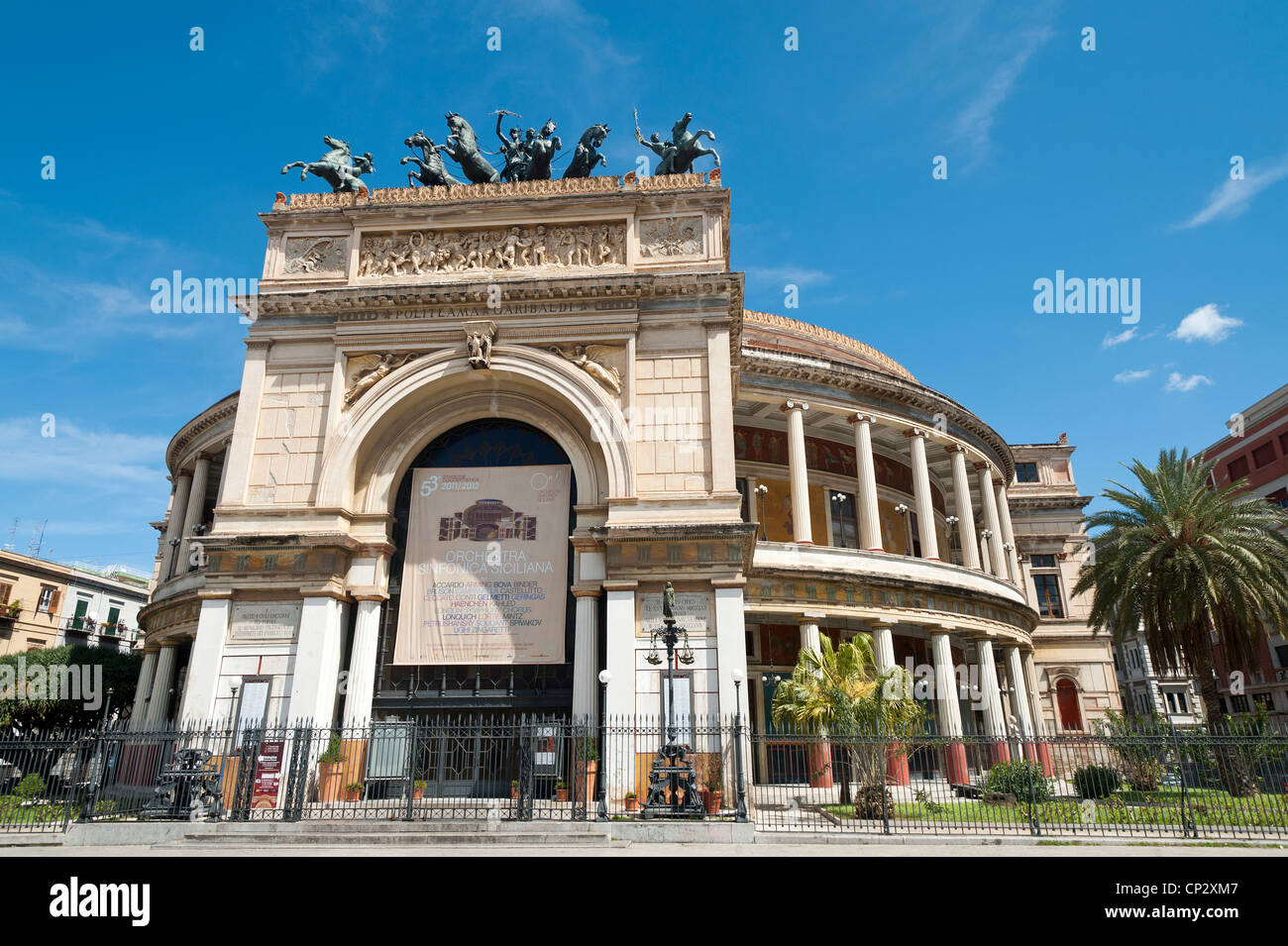 Palermo, Sicily, Italy - Teatro Politeama Garibaldi Stock Photo - Alamy