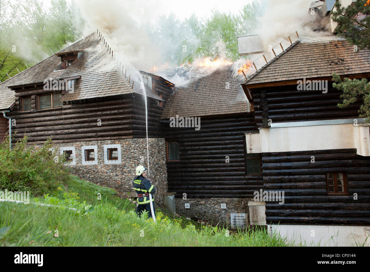 Croatian restaurant Licka Kuca entrance to Plitvice Lakes National Park ...