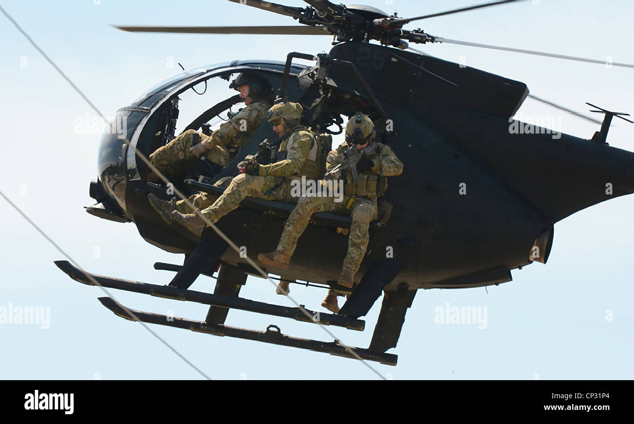 US Special Operations Forces during a staged firefight demonstrating ...