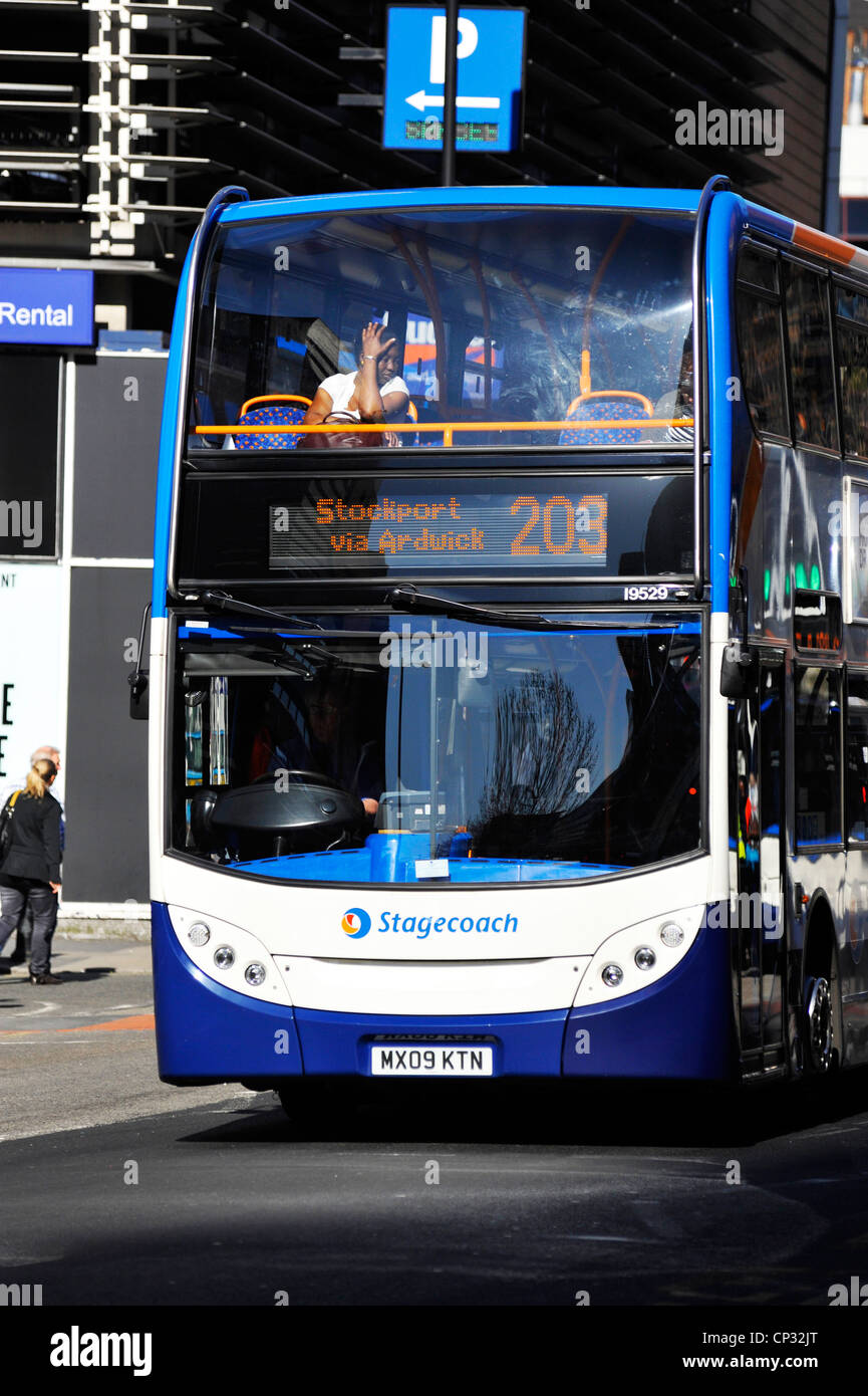 A bus in Manchester Stock Photo - Alamy