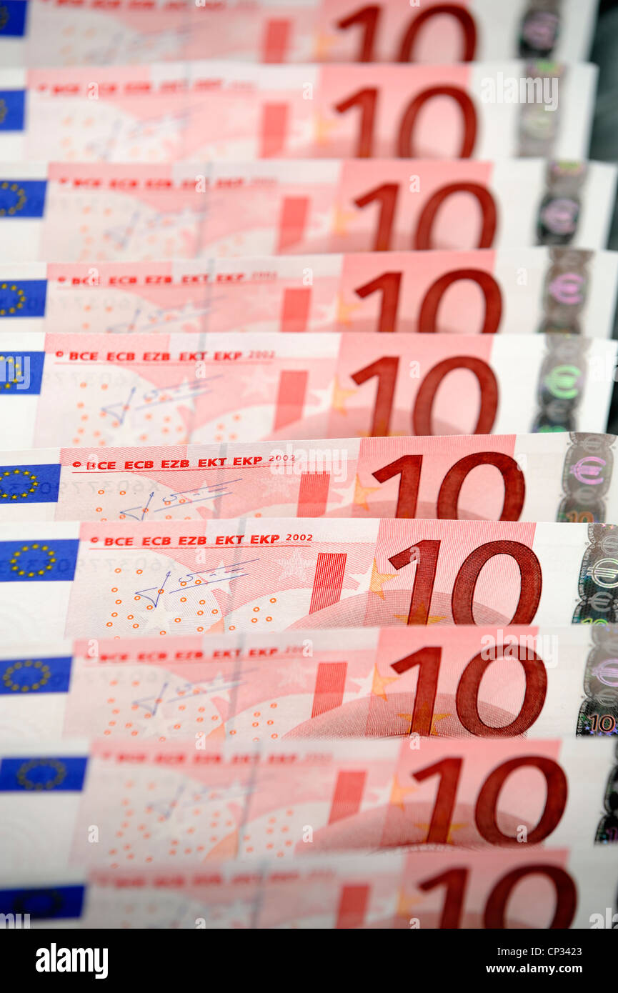 10 ten euro notes hi-res stock photography and images - Alamy