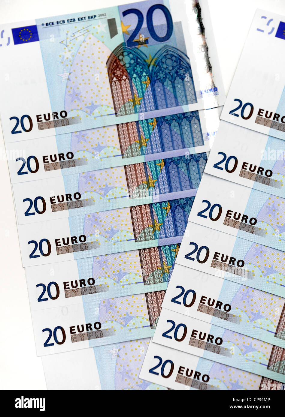 20 euro notes hi-res stock photography and images - Alamy