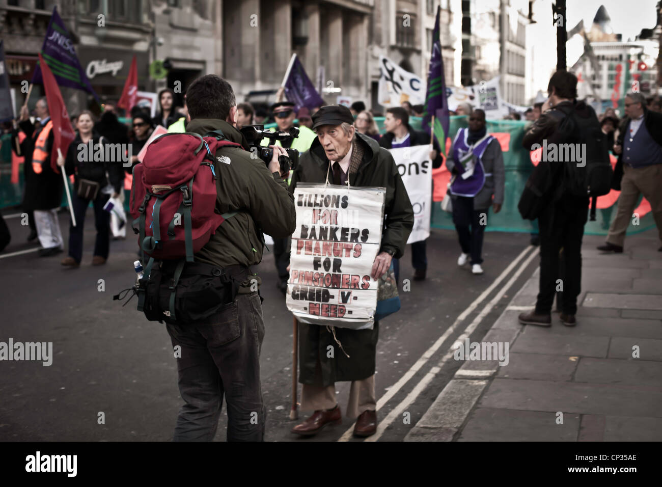 Never Too Old to Protest Stock Photo - Alamy