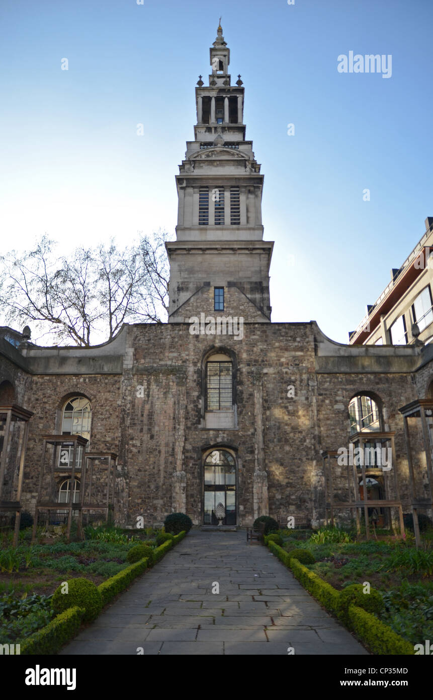 Gardens of Christchurch Greyfriars, London Stock Photo - Alamy
