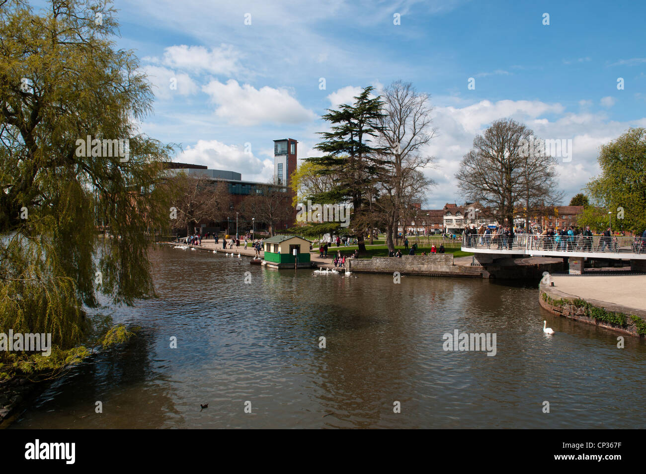 RSC Tower at the RSC Theatre and Waterside Stratford-upon-Avon Stock ...