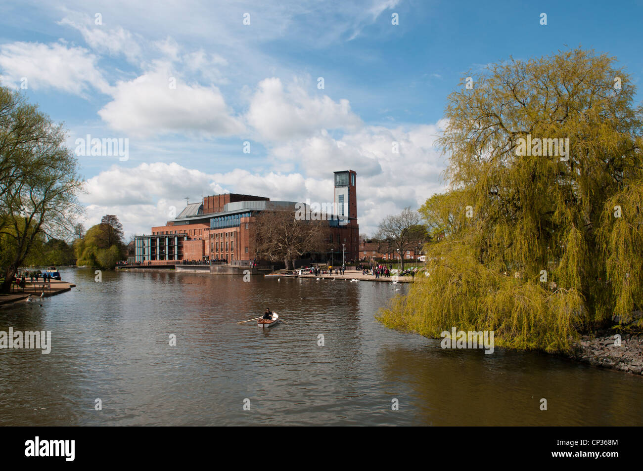 RSC Tower at the RSC Theatre and Waterside Stratford-upon-Avon Stock ...