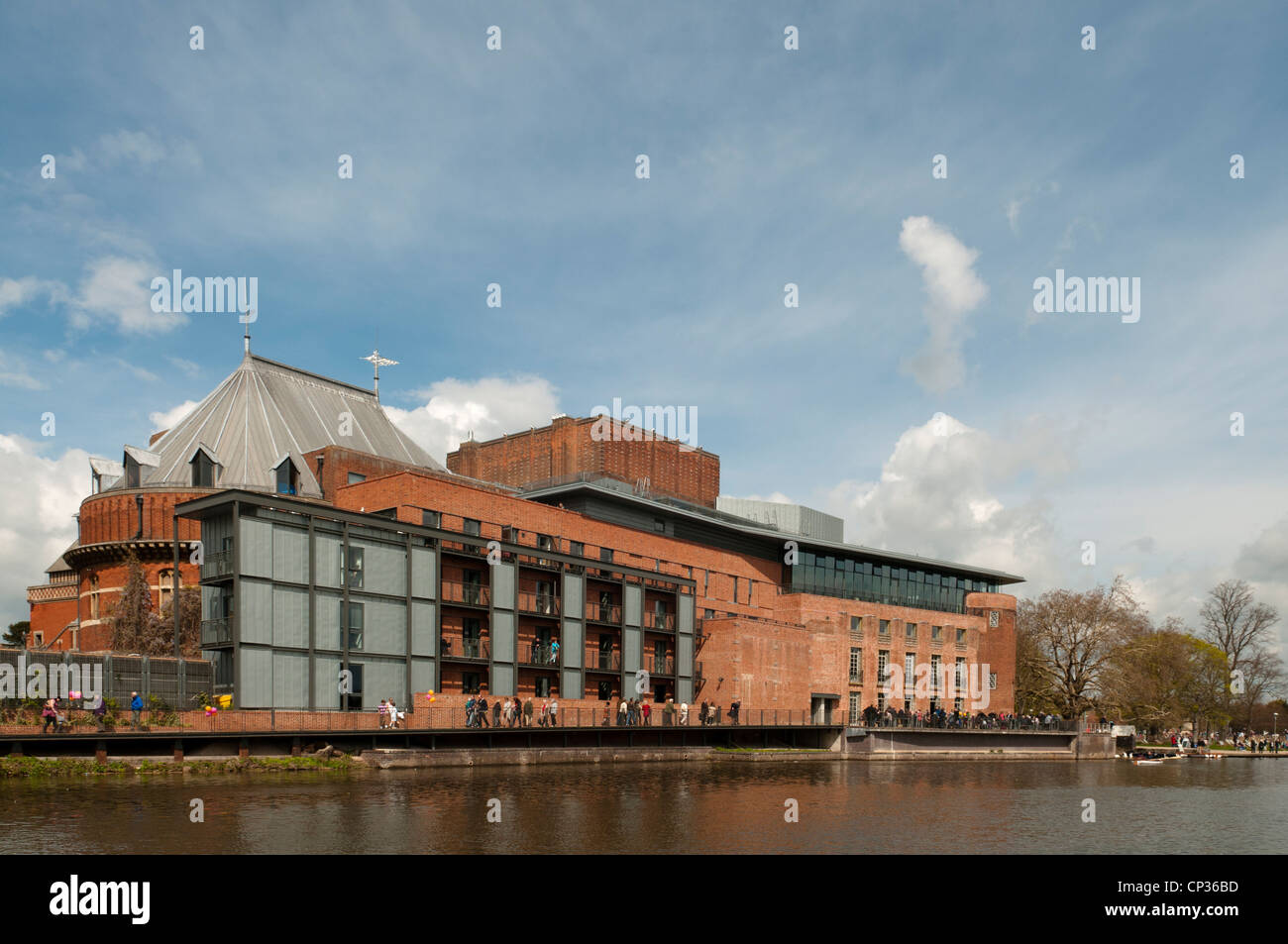 RSC Theatre and Waterside Stratford-upon-Avon Stock Photo - Alamy
