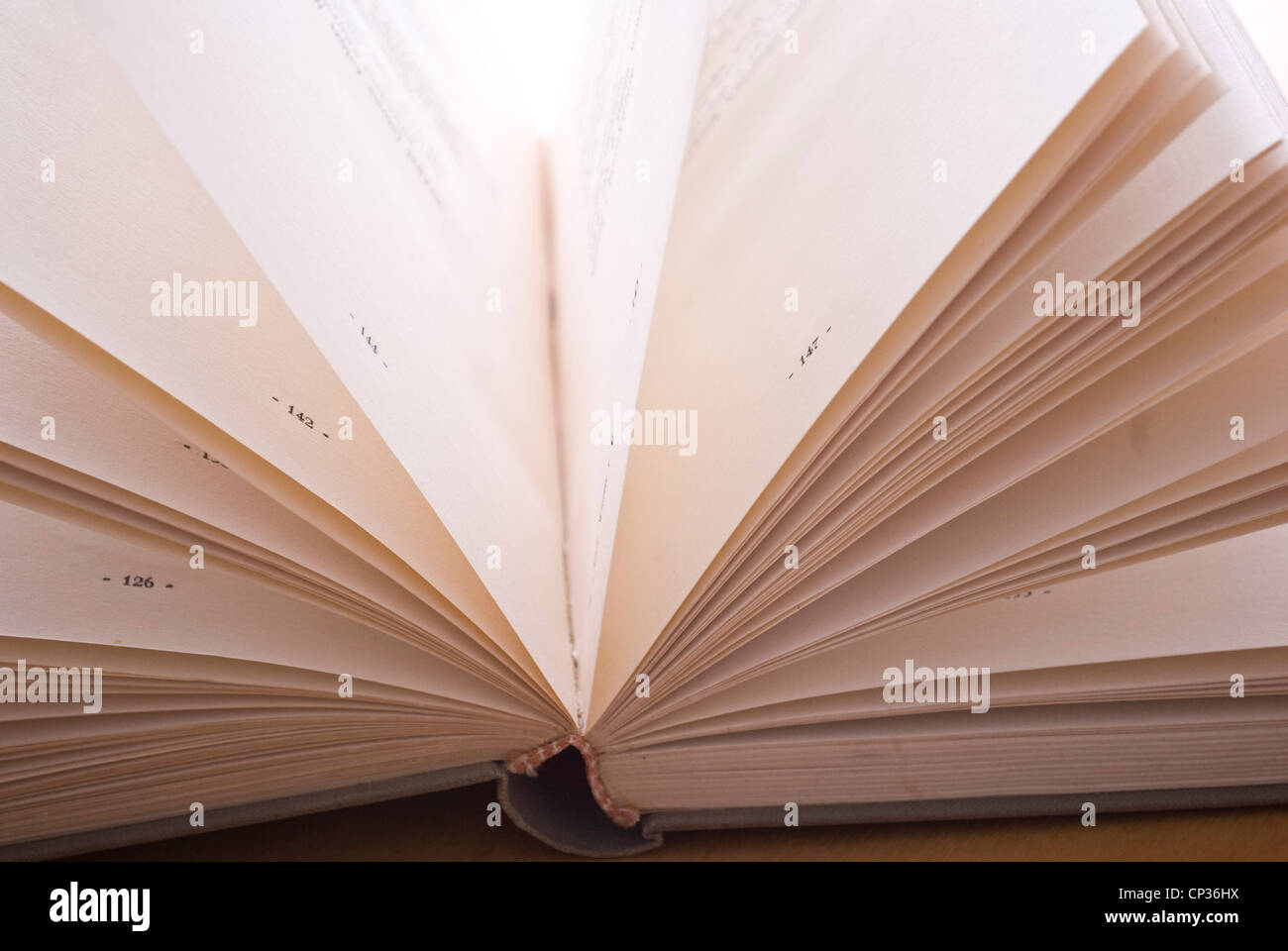Old open book. Close up Stock Photo - Alamy