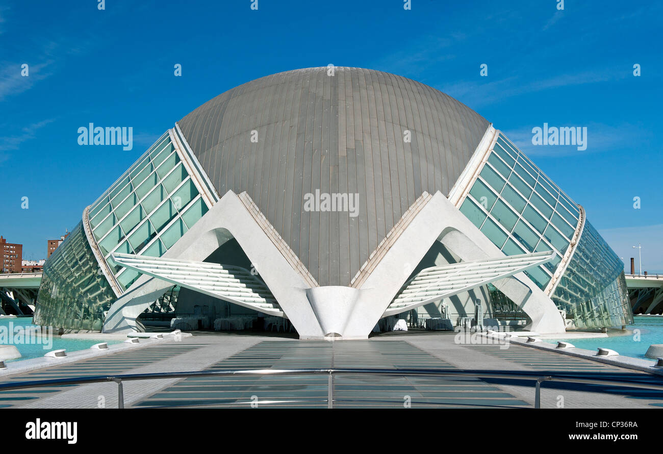 Hemisferic Building at the City of Arts and Sciences in Valencia Spain ...