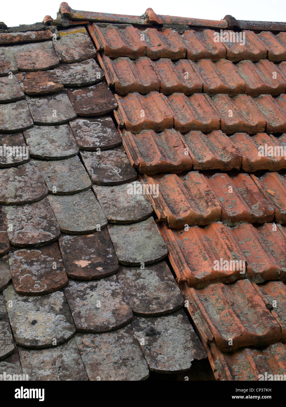 Different roof tiles hi-res stock photography and images - Alamy