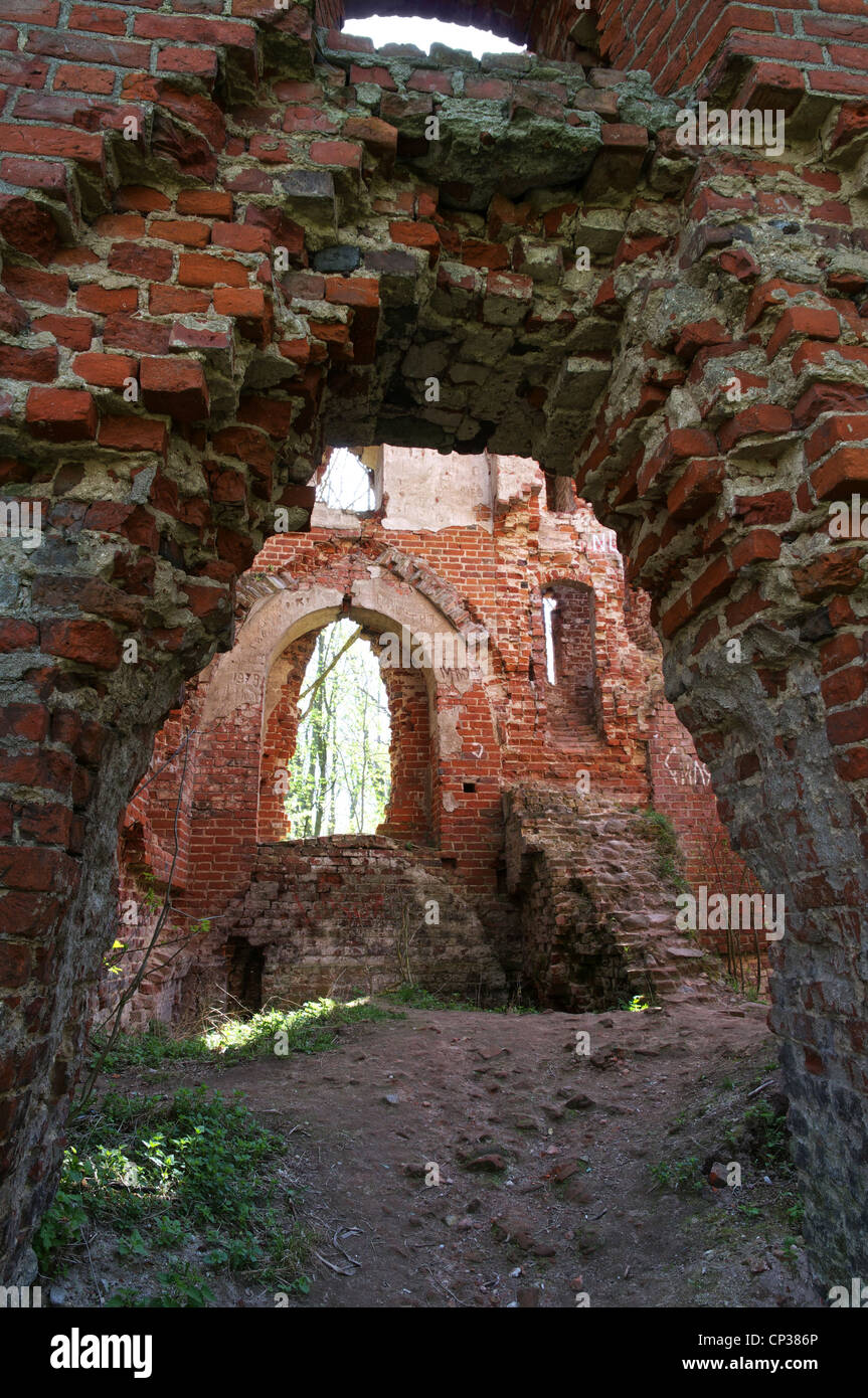 Balga - ruins of medieval castle of the Teutonic knights. Kaliningrad ...