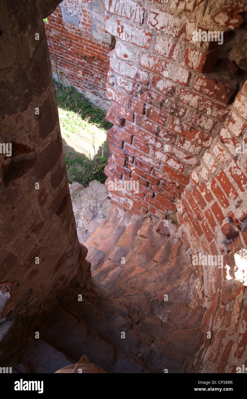 Balga - ruins of medieval castle of the Teutonic knights. Kaliningrad ...