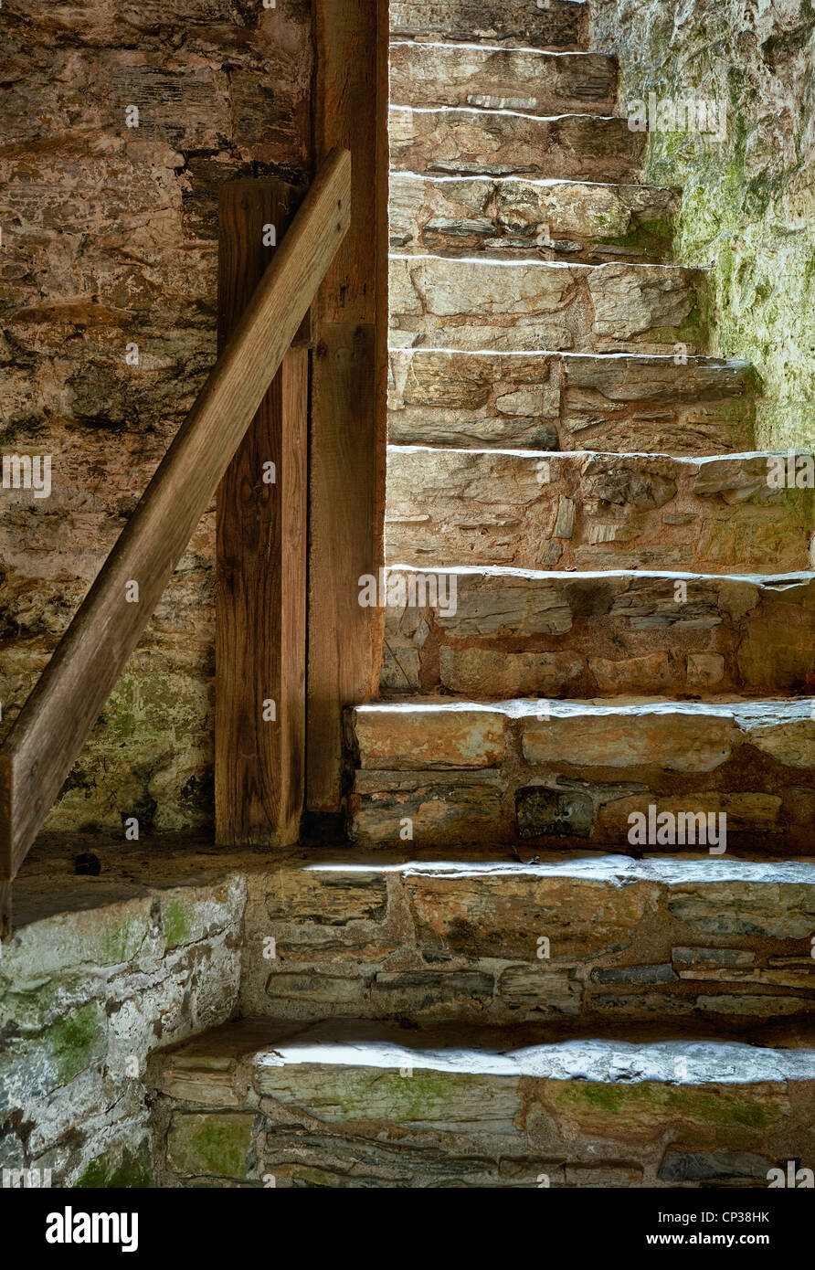 Worn stone stairs hi-res stock photography and images - Alamy